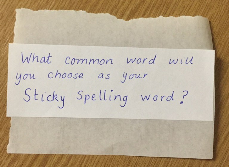 Sticky Spelling . . . | HIGHLAND LITERACY