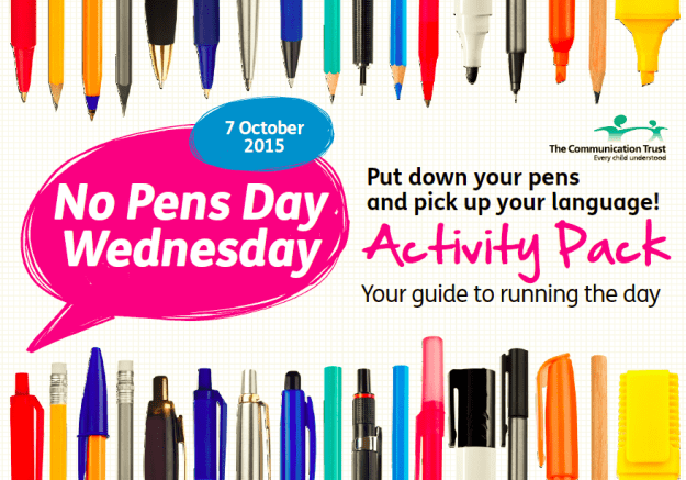 No Pens Day Wednesday – 7th October 2015 | HIGHLAND LITERACY