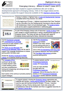 Taking a developmental approach to Emerging Literacy in Primary 1 (P1 ...