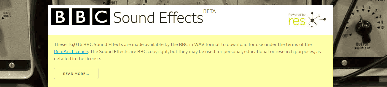 BBC Sound Effect – Archive | HIGHLAND LITERACY