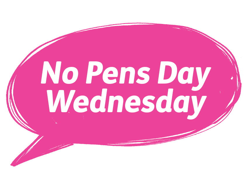 No Pens Day Wednesday – 3rd October 2018 | HIGHLAND LITERACY