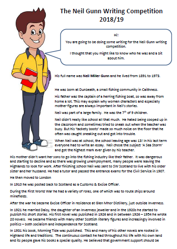 Neil Gunn Writing Competition – Reminder | HIGHLAND LITERACY