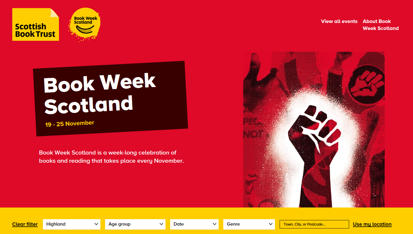Book Week Scotland (19th – 25th November) Events | HIGHLAND LITERACY