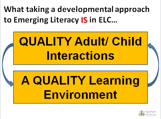 Taking a developmental approach to Emerging Literacy in Early Learning ...